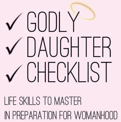 Godly Daughter Checklist (e-Book) | Homeschool How-Tos
